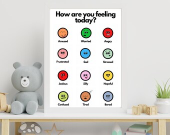 Feeling Poster for Kids - Etsy