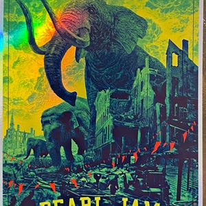 Pearl Jam Boston Sticker/poster - Etsy