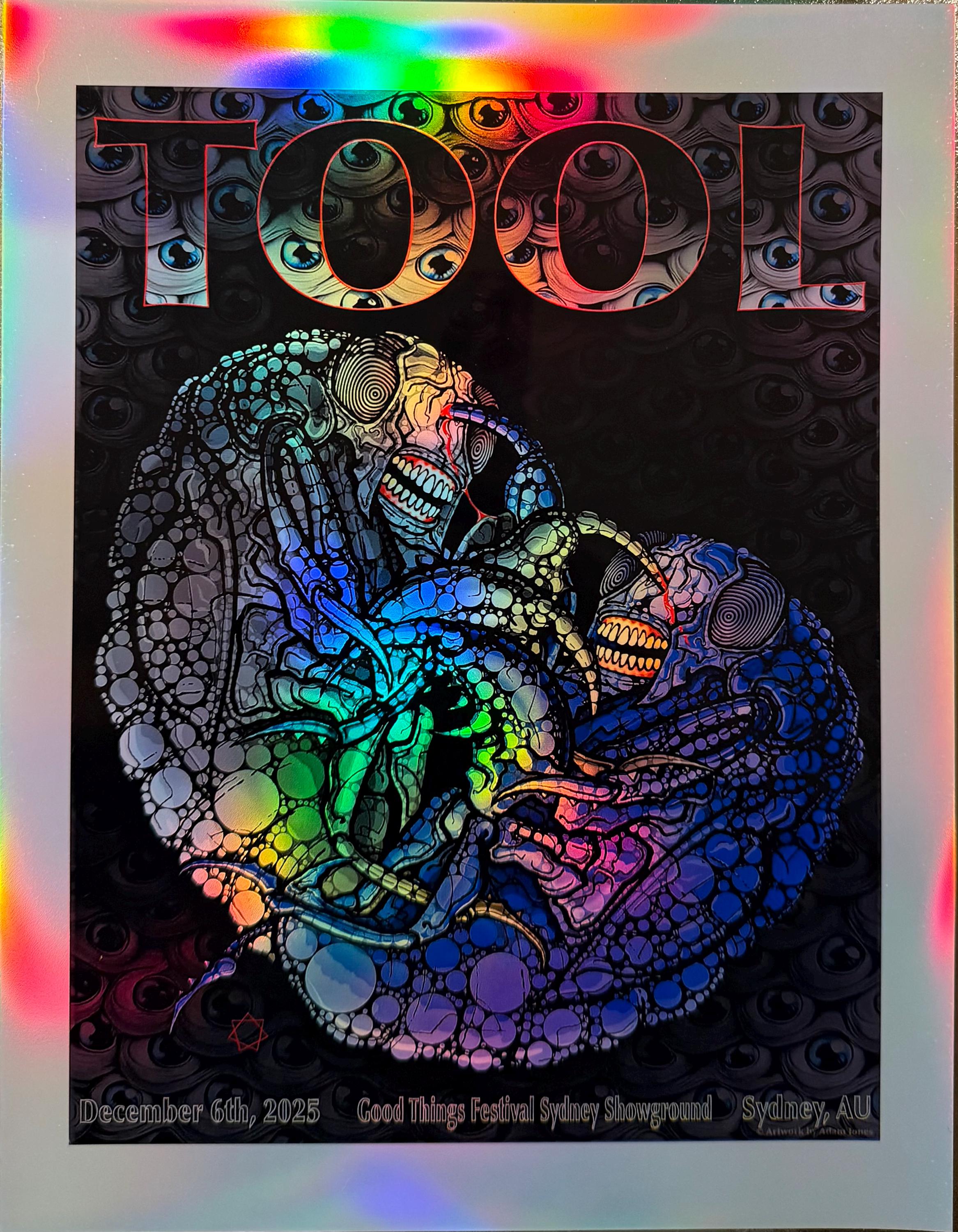 Tool Sydney Mini Poster December 6TH 2025 Good Things Festival Sydney ...