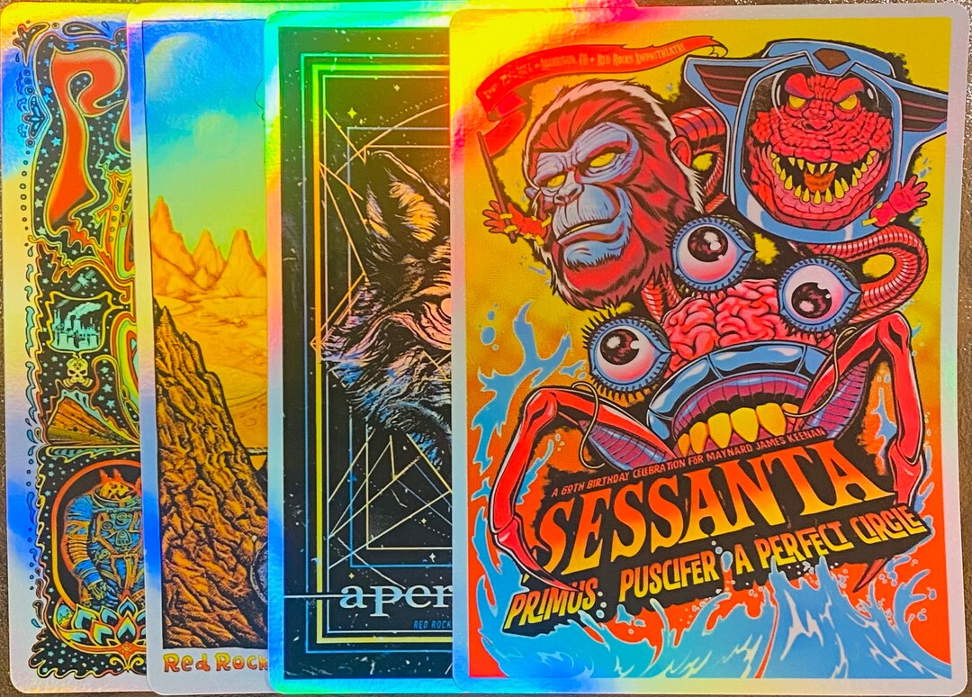 Sessanta Red Rocks Sticker/poster Primus Apc Puscifer Sticker Foil Pack ...
