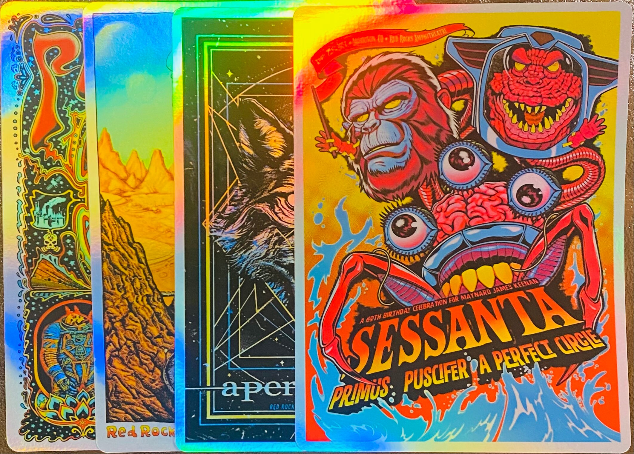 Sessanta Red Rocks Sticker/poster Primus Apc Puscifer Sticker Foil Pack ...