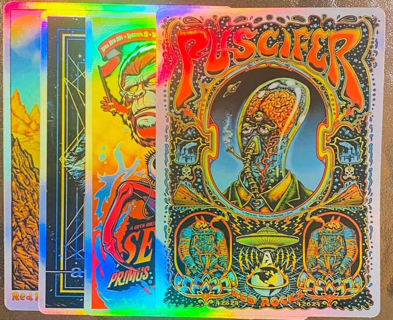 Sessanta Red Rocks Sticker/poster Primus Apc Puscifer Sticker Foil Pack ...