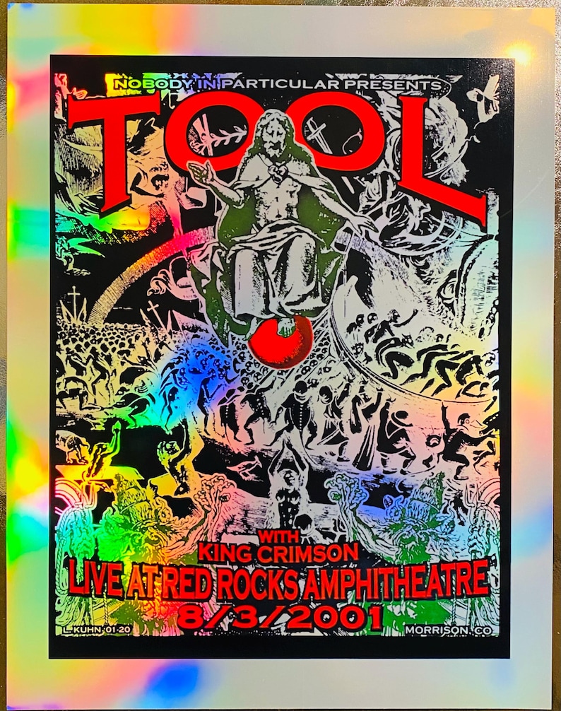 Tool Red Rocks Mini Poster King Crimson 8/3/2001 - Etsy