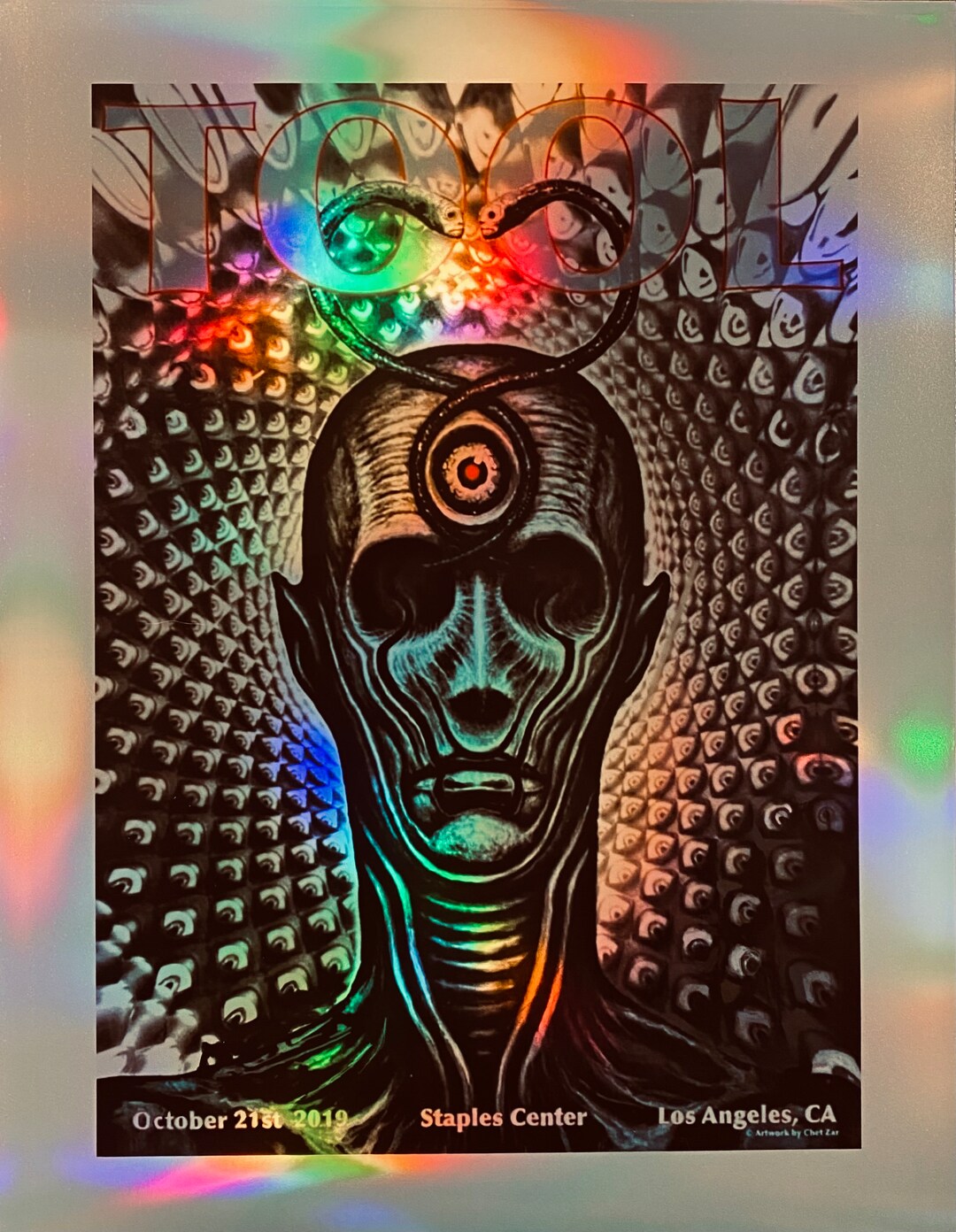 Tool Los Angeles Mini Poster October 21ST 2019 California Staple Center ...