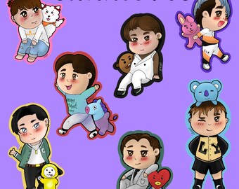Bts stickers - Etsy España