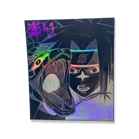 Sasuke Holographic Sticker - Etsy