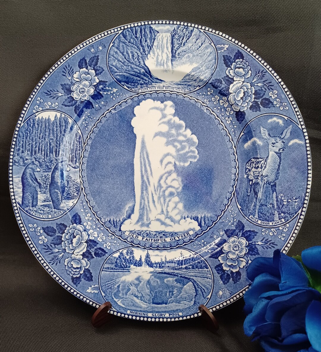 Antique Old English Staffordshire Ware 10 Yellowstone - Etsy