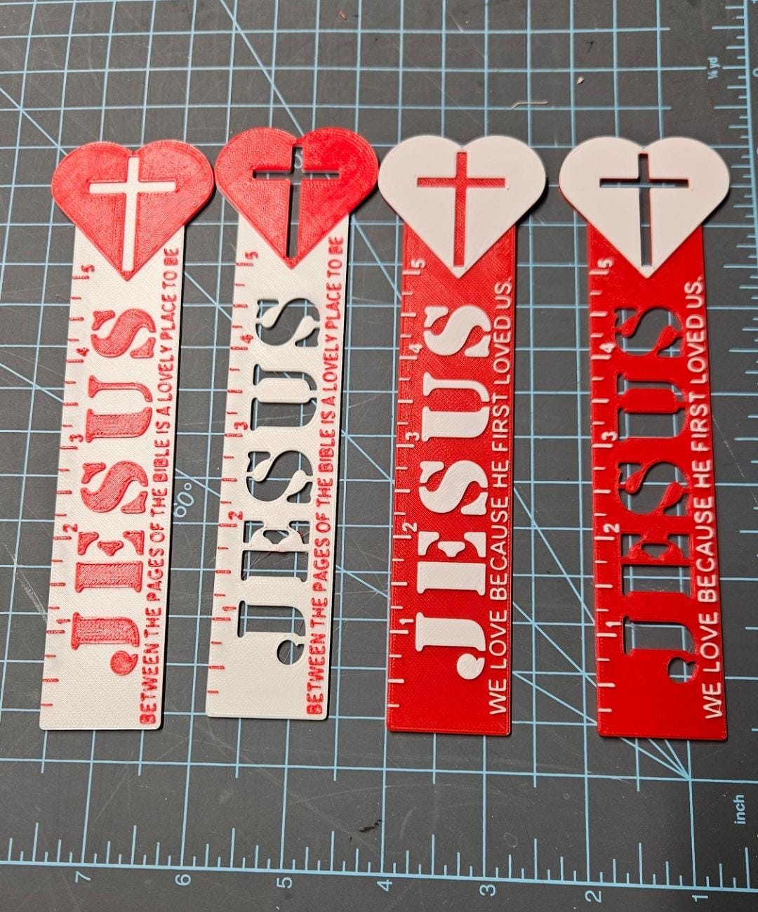 Religious Bookmarks (set3 of 3) -jesus -2 Color 3d Print -multiple STL ...