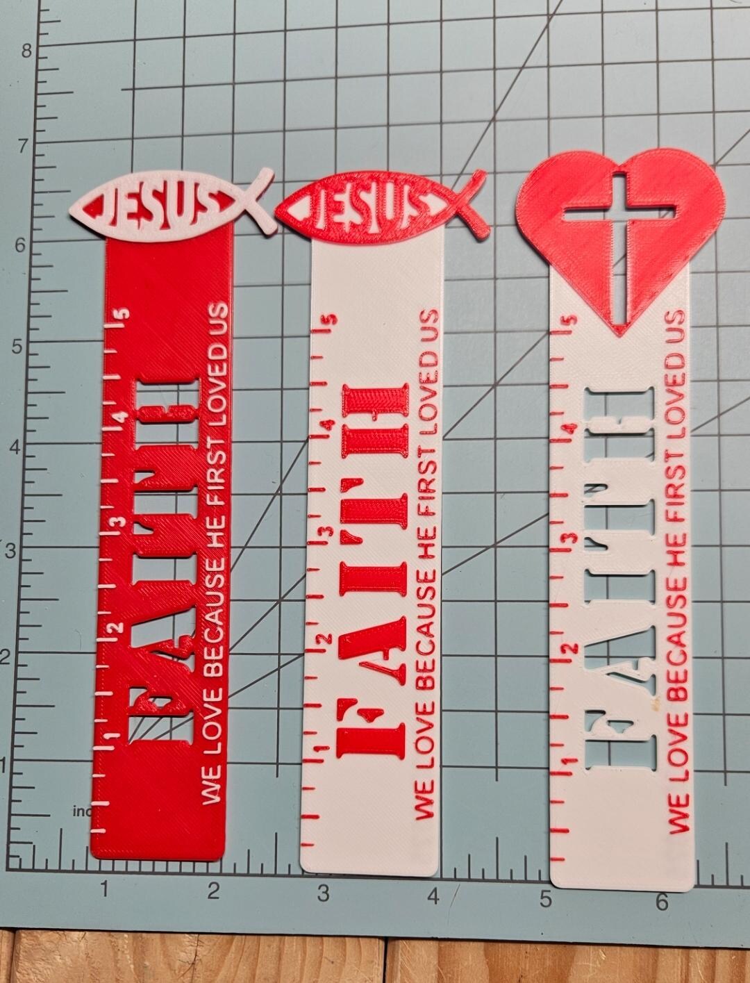 Religious Bookmarks (set1) -jesus -2 Color 3d Print -multiple STL Files ...
