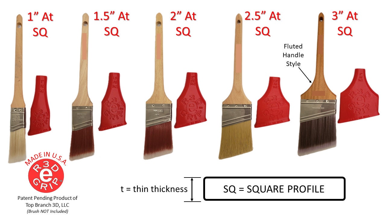 Paint Brush Grip Cover - R3d-e-grip (ready Grip) Durable Brush Grip ...