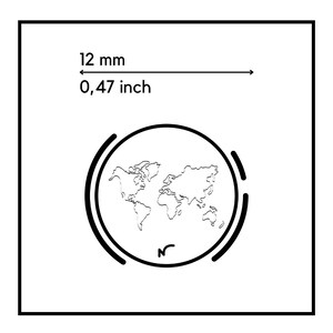 Gold Pendant for Men World Map, Dainty Piece of Jewelry for Your ...