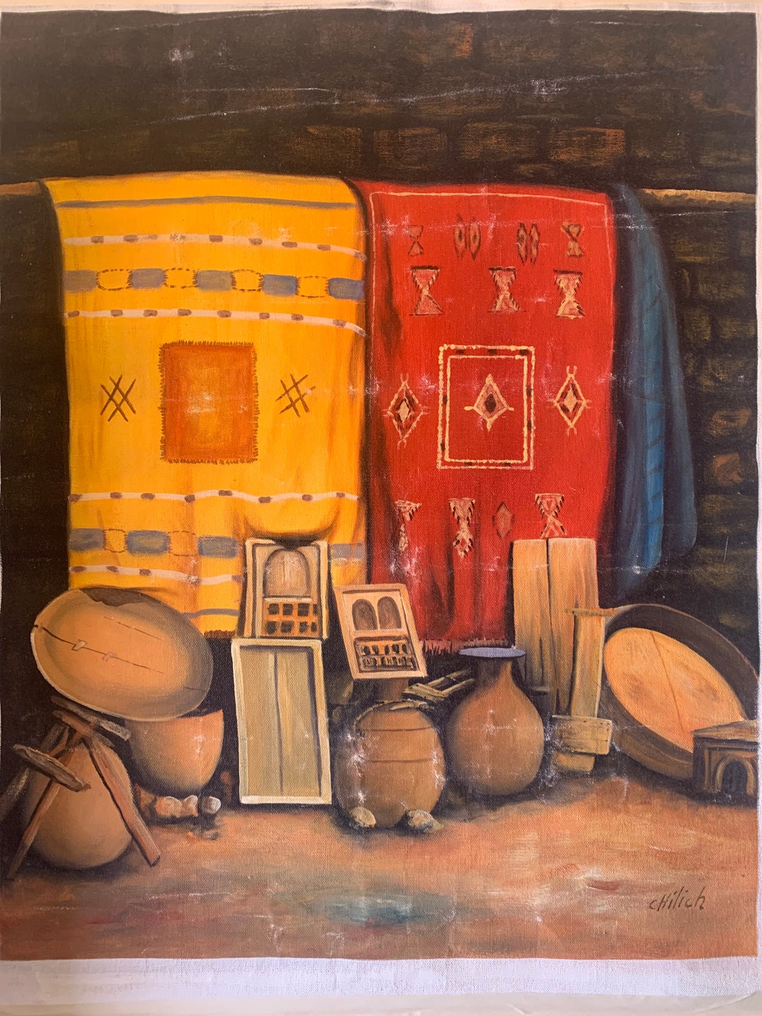 Artistic Painting, Berber Painting,moroccan Painting,wall Painting ...