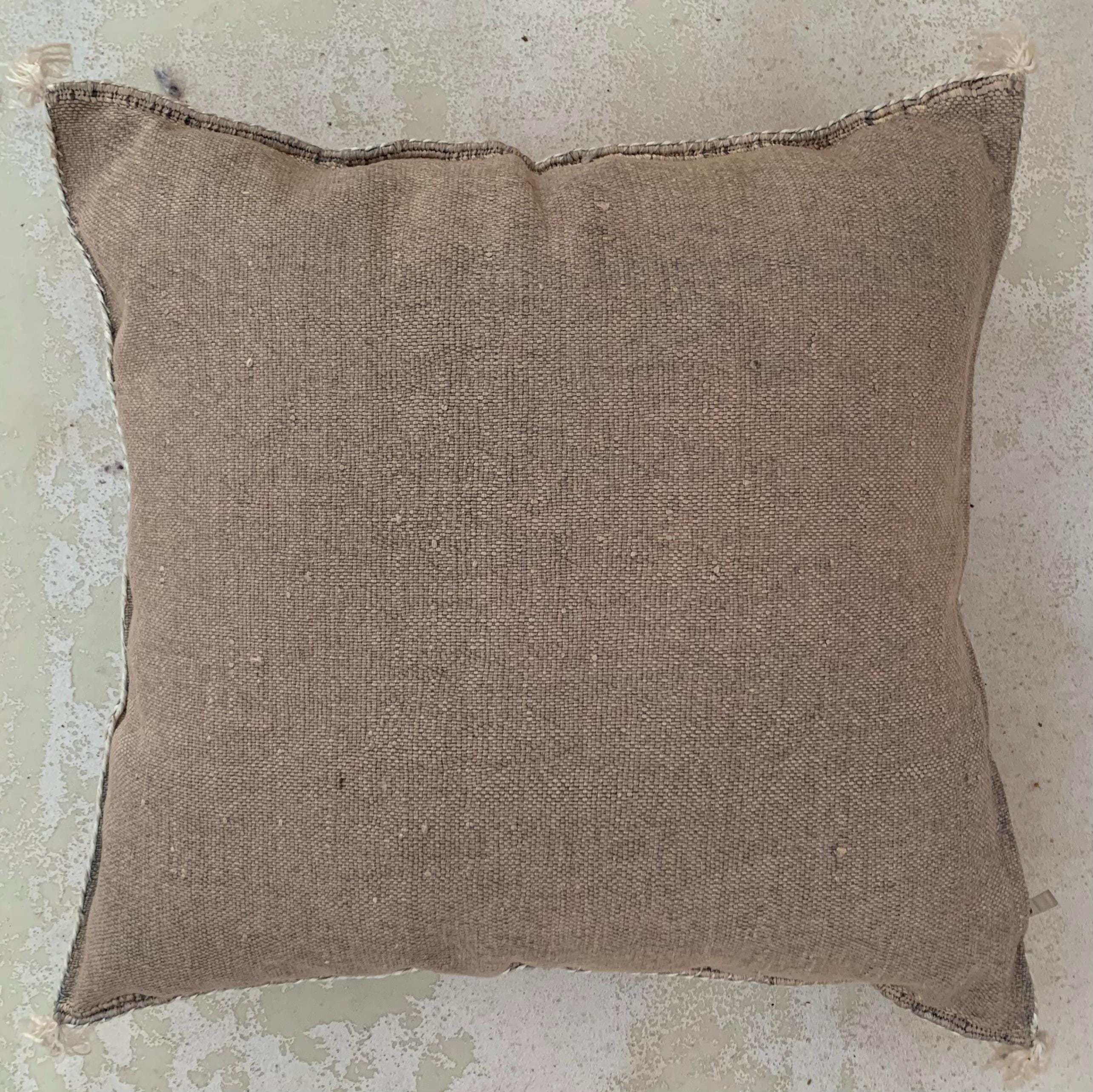 Contemporary Pillow, Beige Color, Silk Pillow, Sabra Pillow, Pillow ...