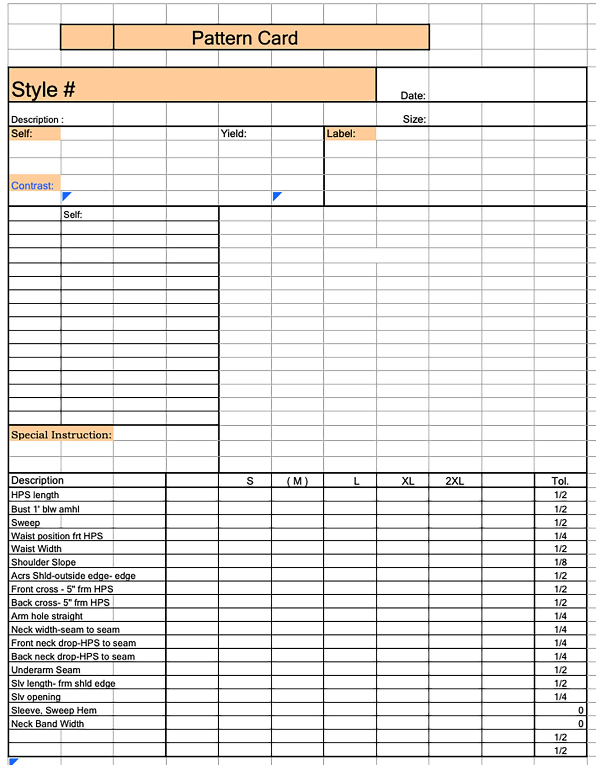 Complete Fashion Style Tech Pack Digital Download Design Worksheet ...