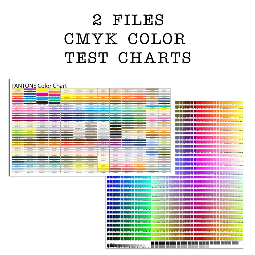 Sublimation Spot Color Charts/digital Download Printable Color Chart ...