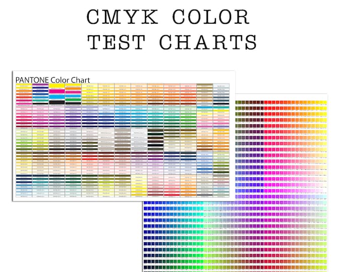 Sublimation Spot Color Charts/digital Download Printable Color Chart ...