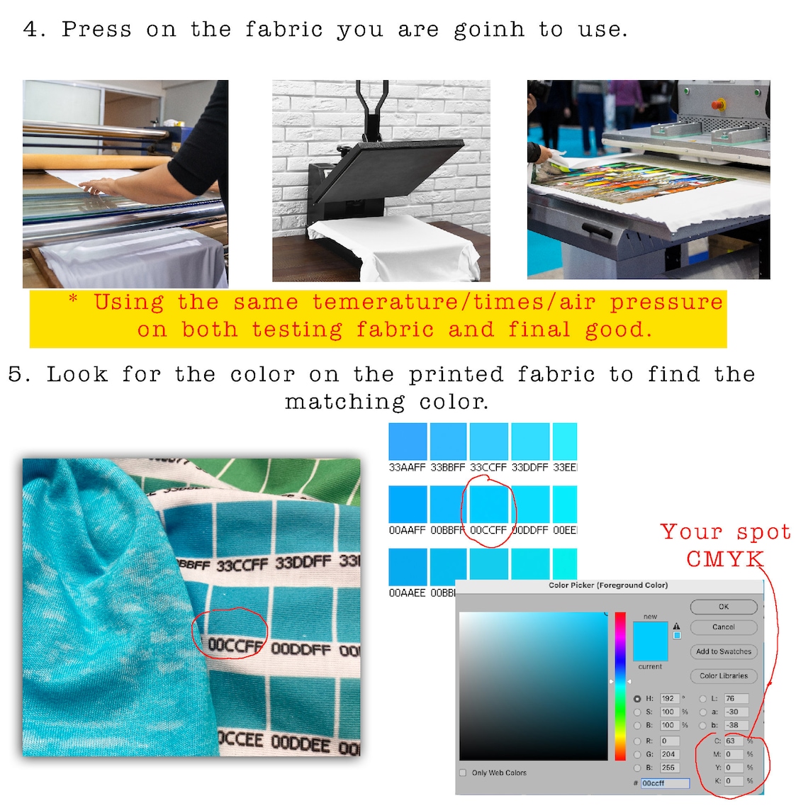 Sublimation Spot Color Charts/digital Download Printable Color - Etsy