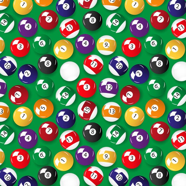 Pool Ball Fabric - Etsy