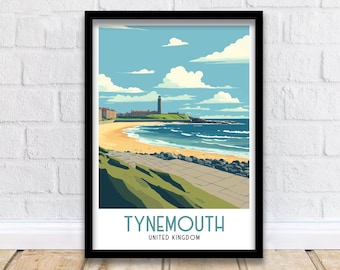 Vintage LNER Tynemouth Northumberland Railway Poster A3/A2/A1 - Etsy UK