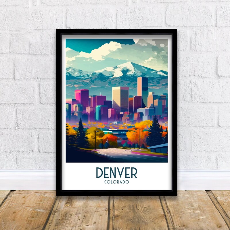 Denver Skyline - Etsy
