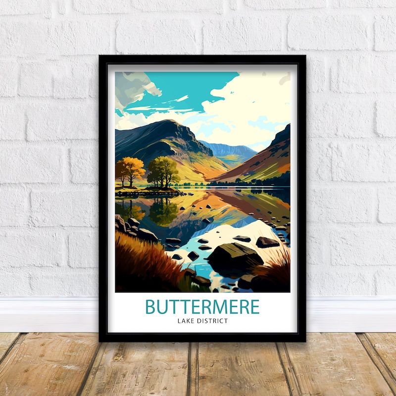Buttermere Travel Poster - Etsy UK