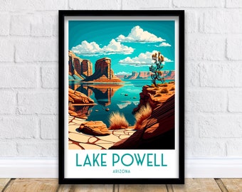 Lake Powell Travel Poster - Etsy