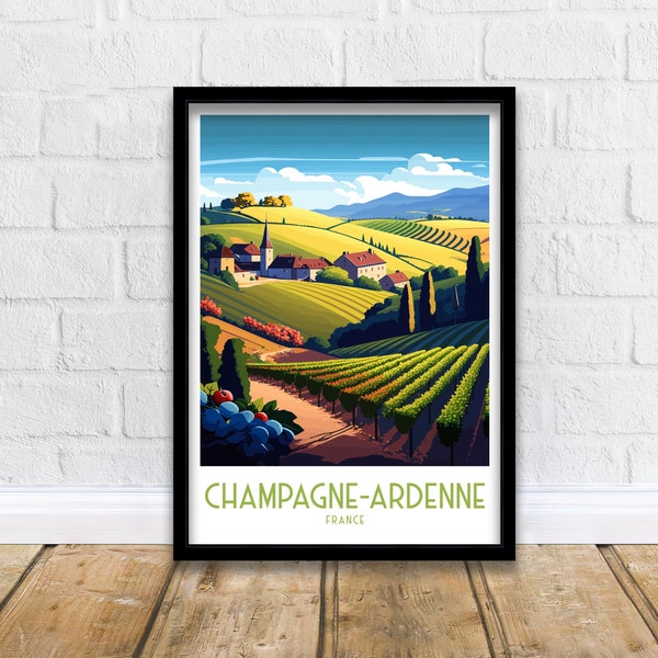 Champagne Poster - Etsy