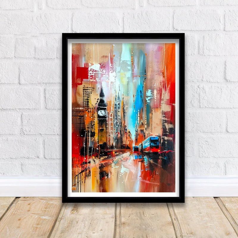 Abstract Cityscape - Etsy