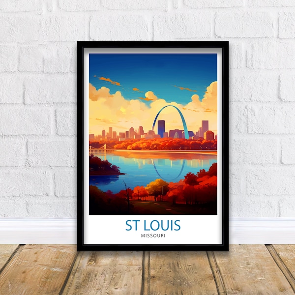 St Louis Poster - Etsy