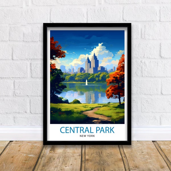 Central Park Poster - Etsy