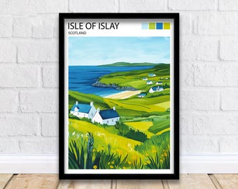Port Charlotte Isle of Islay Art Print - Etsy UK