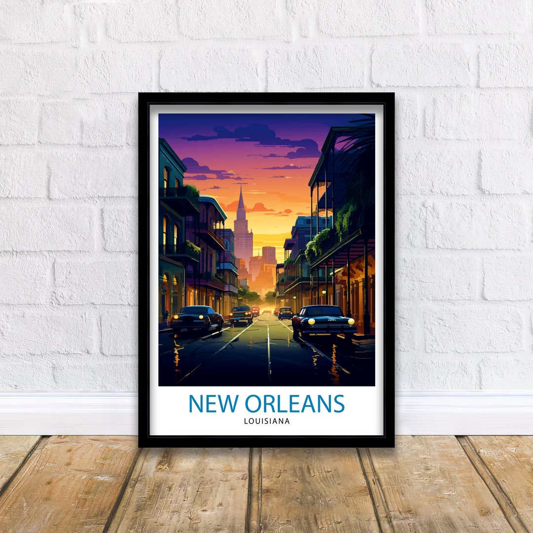 New Orleans Travel Print| New Orleans Wall Decor New Orleans Home ...