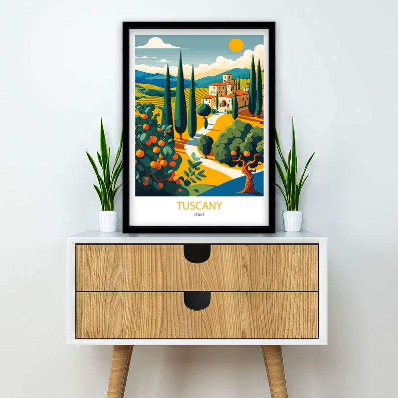 Tuscany Art Print Tuscany Tuscany Poster Tuscany Wall - Etsy