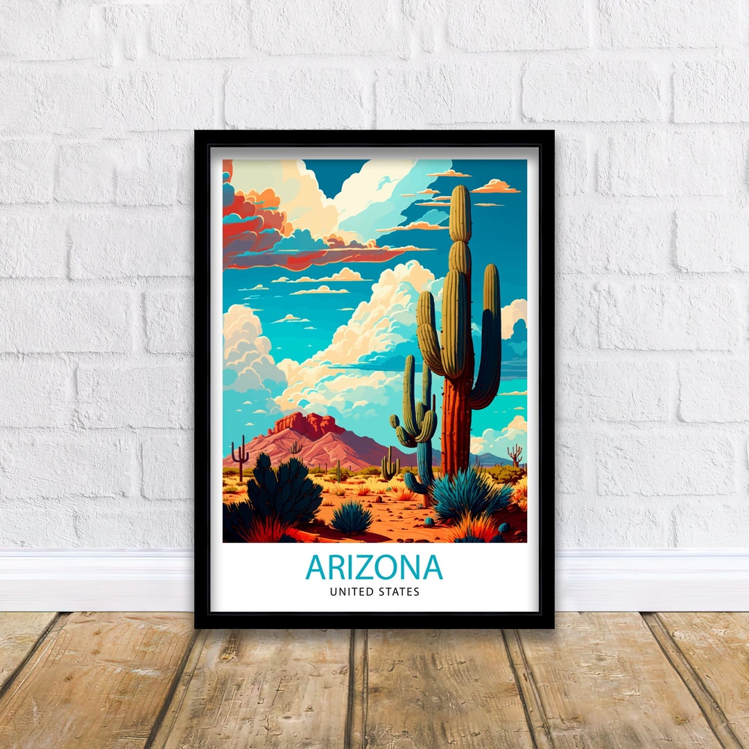 Arizona Travel Print Arizona Wall Art Arizona Home Decor Arizona Travel ...