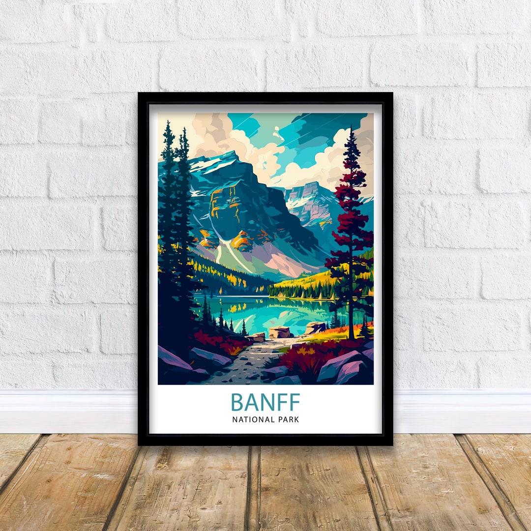 Banff National Park Travel Print Banff Wall Decor Banff Home Decor ...