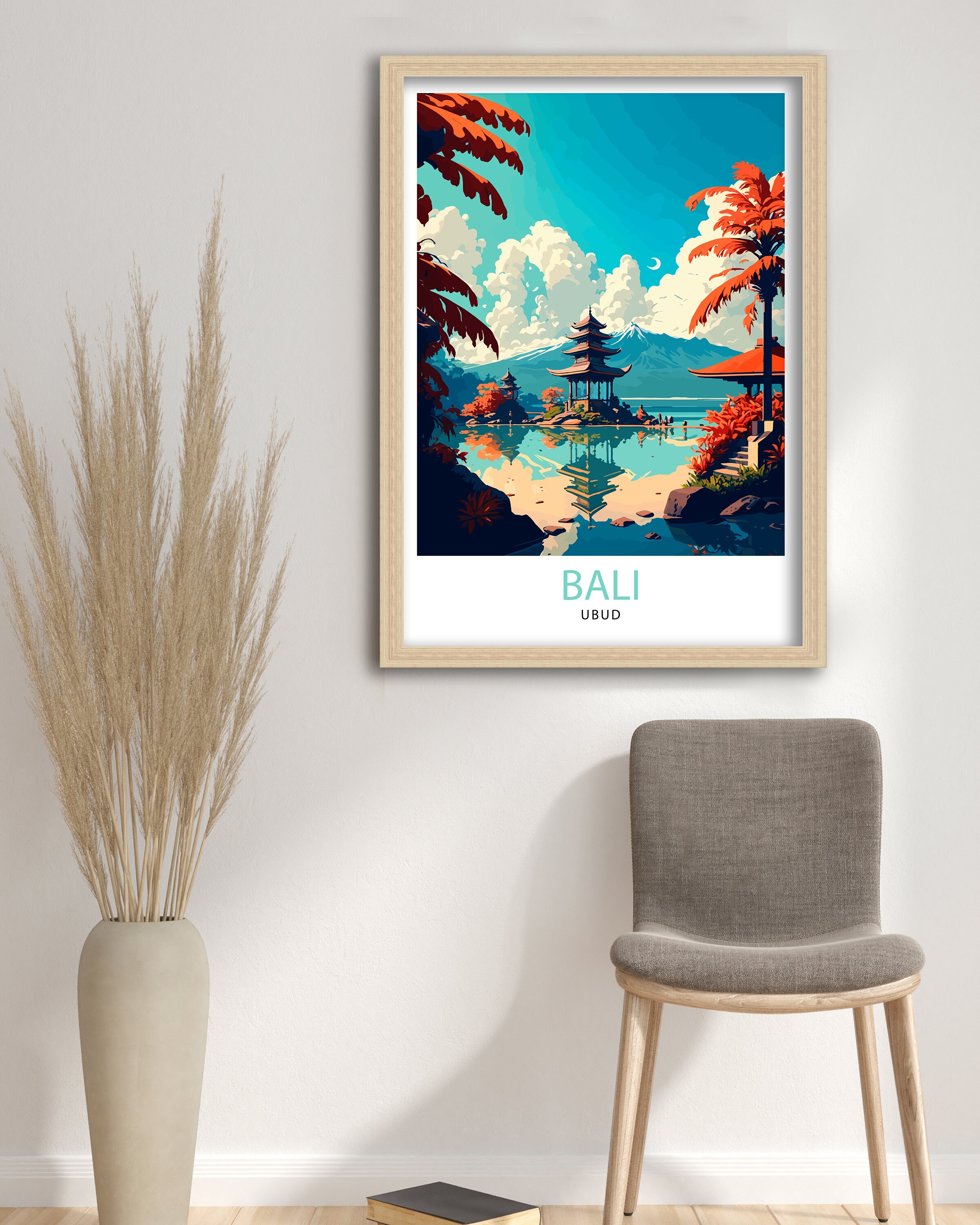 Ubud Bali Travel Print Bali Wall Decor Ubud Bali Home Living - Etsy UK