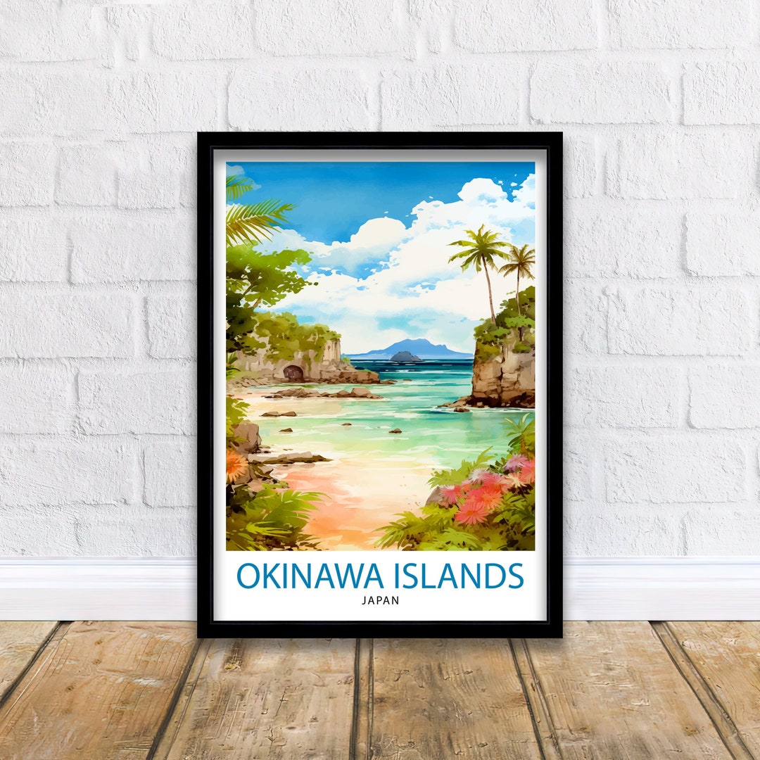 Okinawa Islands Japan Travel Print Okinawa Wall Decor Okinawa Poster ...