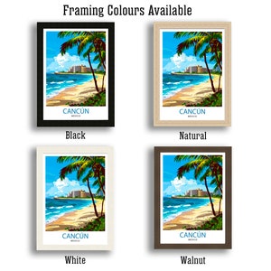 Cancun Mexico Travel Print Cancun Wall Decor Cancun Home Living Decor ...
