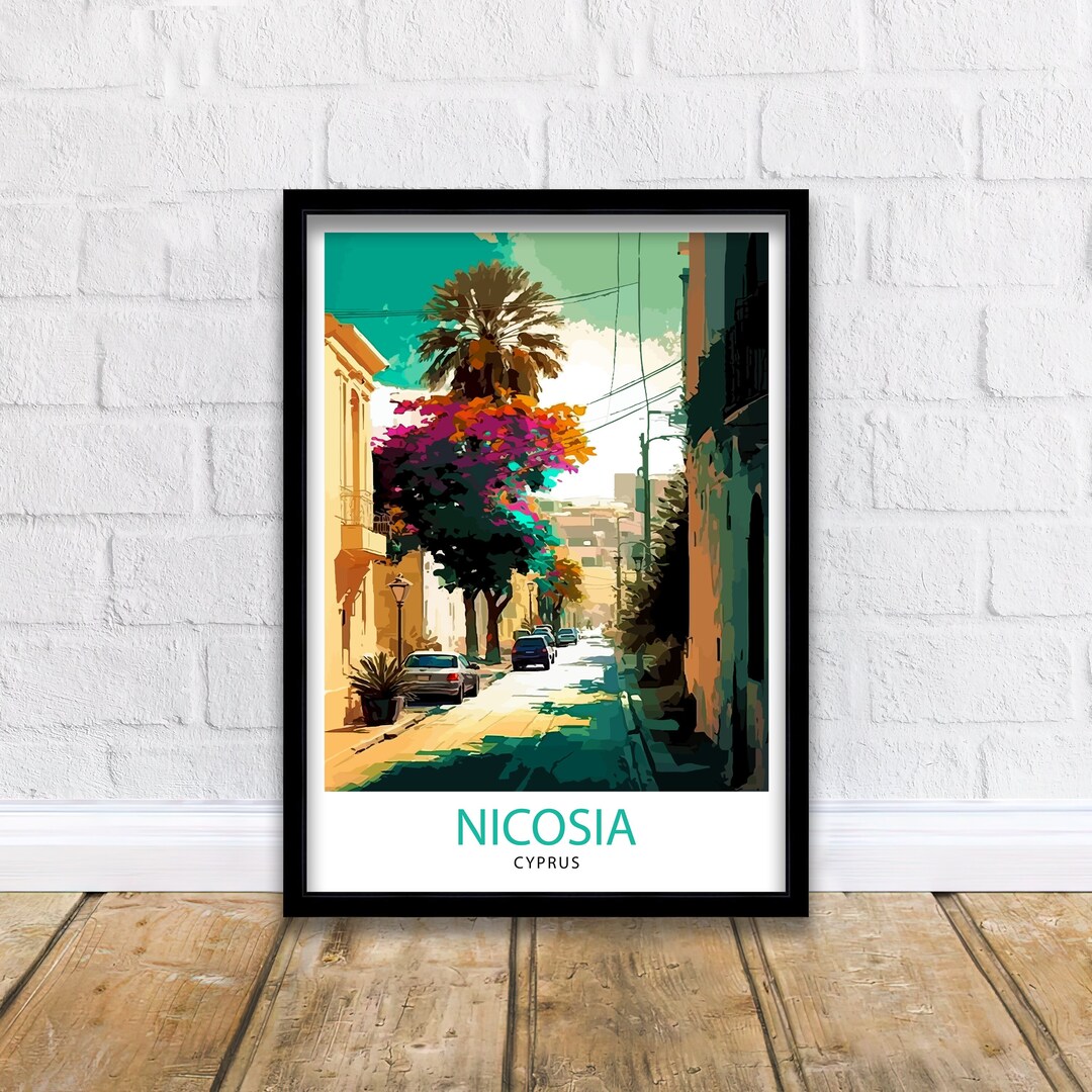 Nicosia Cyprus Travel Print Nicosia Wall Decor Cyprus Home Living Decor ...