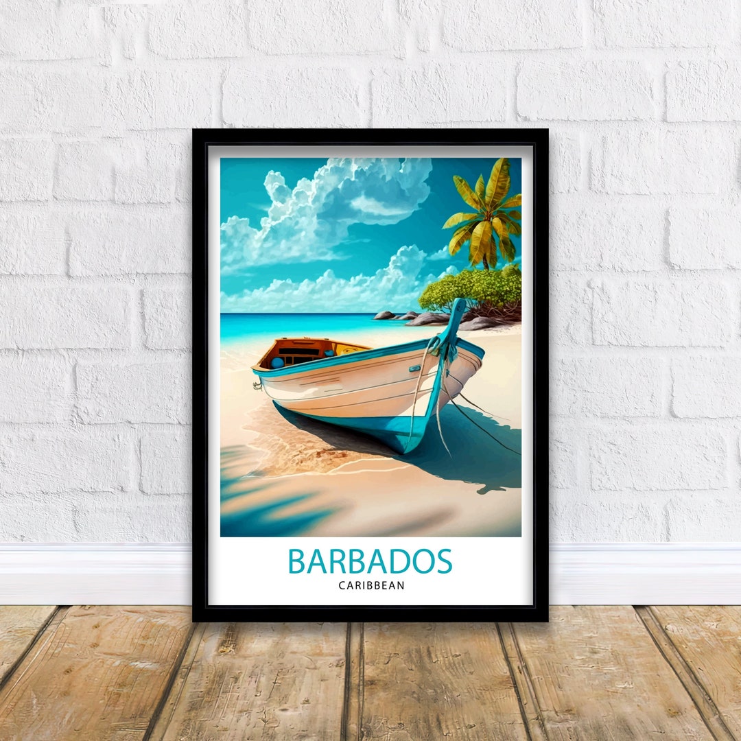 Barbados Print Barbados Poster | Barbados | Travel Poster | Travel ...