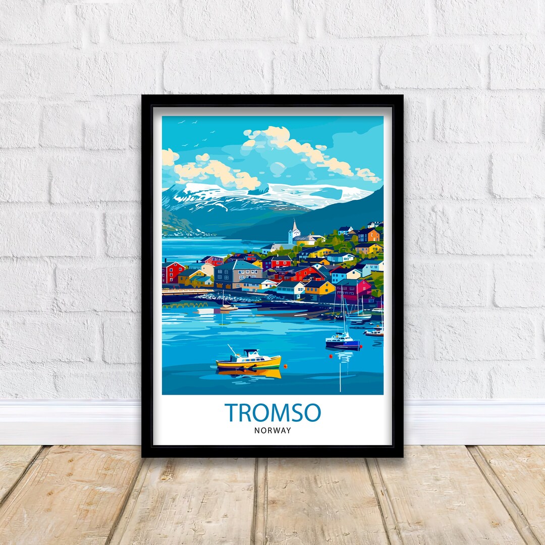 Tromso Norway Travel Print Wall Decor Wall Art Tromso Wall Hanging Home ...