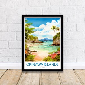 Okinawa Islands Japan Travel Print Okinawa Wall Decor Okinawa Poster ...