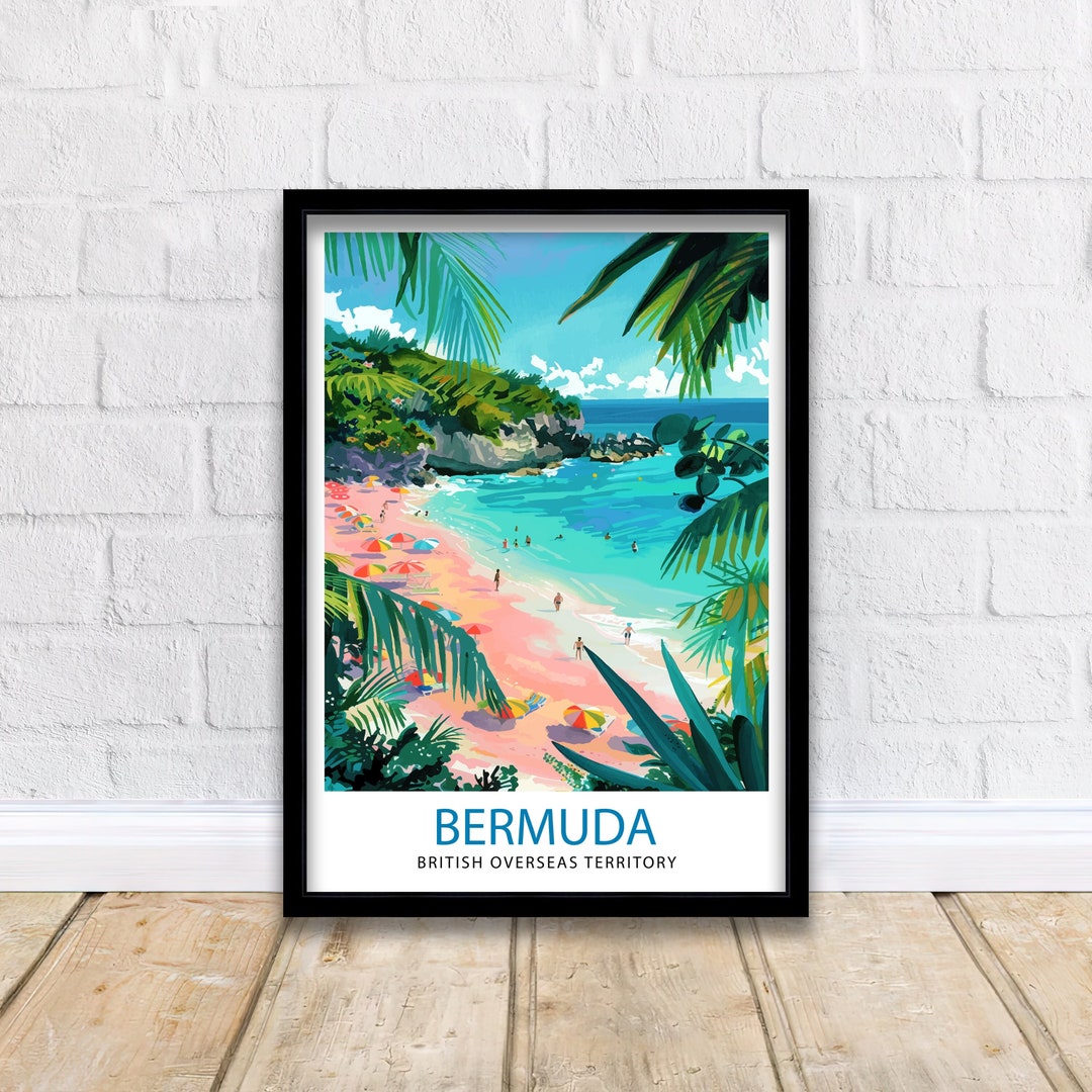 Bermuda Travel Print Wall Decor Wall Art Bermuda Wall Hanging Home ...