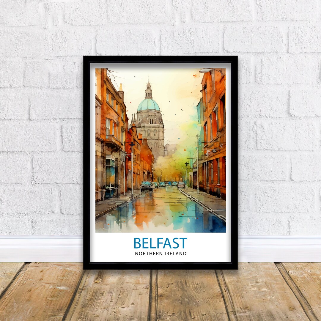 Belfast Northern Ireland Travel Print Belfast Wall Decor Belfast Home ...
