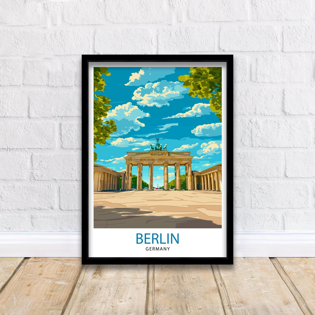 Berlin Germany Travel Print Berlin Wall Decor Germany Travel Poster ...