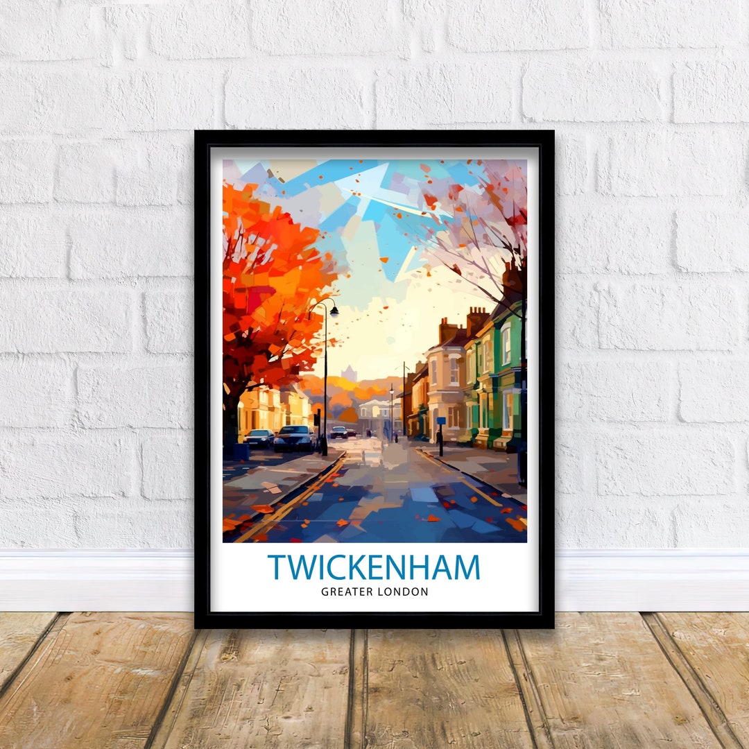 Twickenham Travel Print Twickenham Wall Decor Twickenham Poster London ...