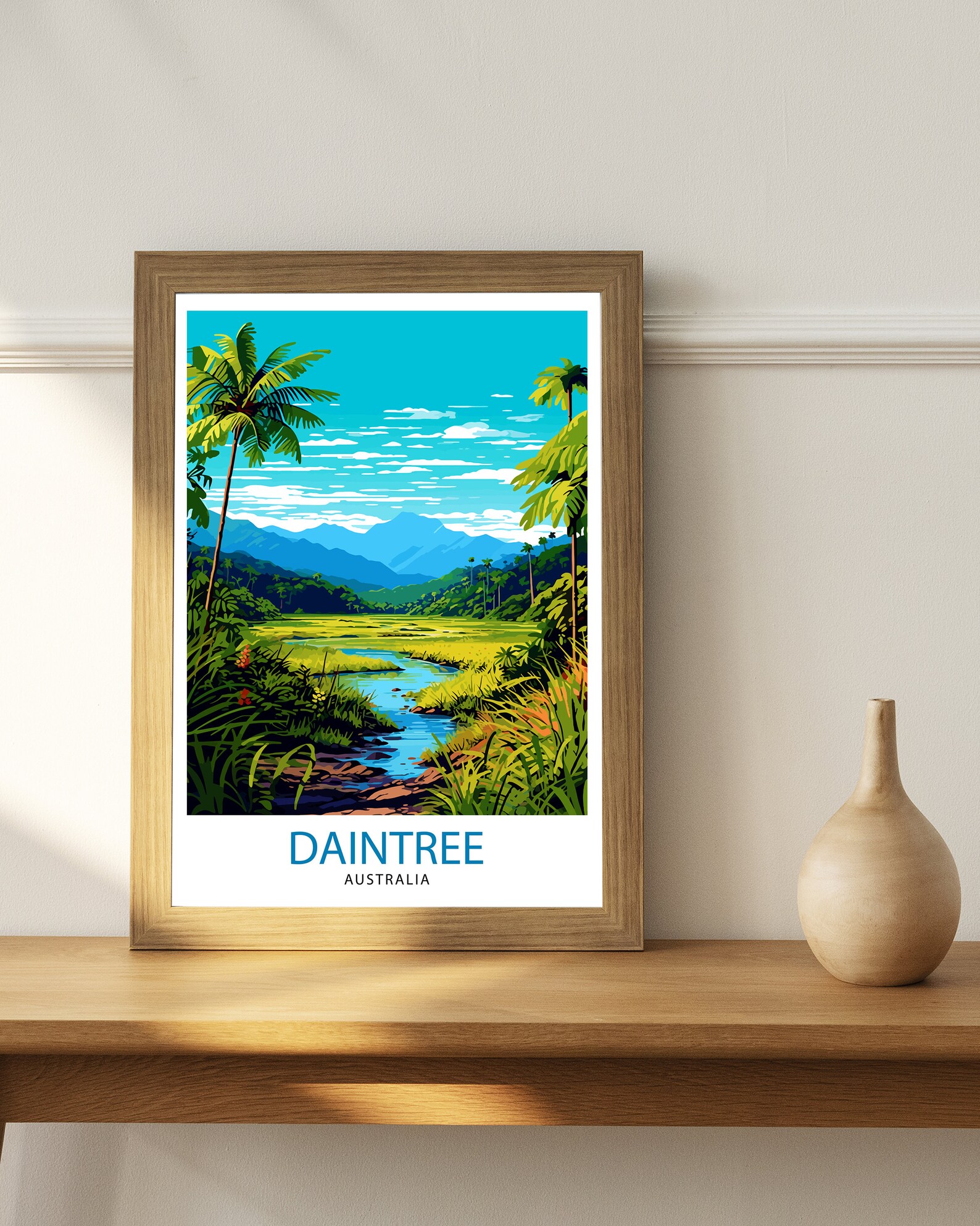 Daintree Australia Travel Print Daintree Rainforest Wall Decor ...