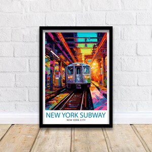 New York Subway Print| NYC Subway Wall Decor New York City Subway ...