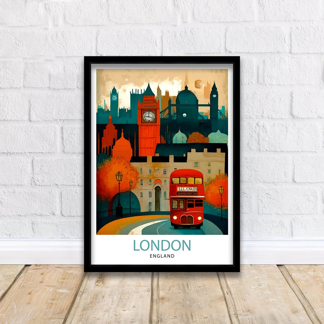 London England Travel Print London Wall Decor London Poster England ...