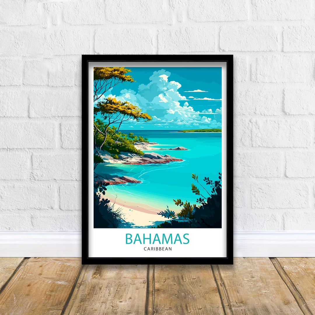 Bahamas Travel Print , Bahamas Wall Art Bahamas Home Decor Bahamas ...